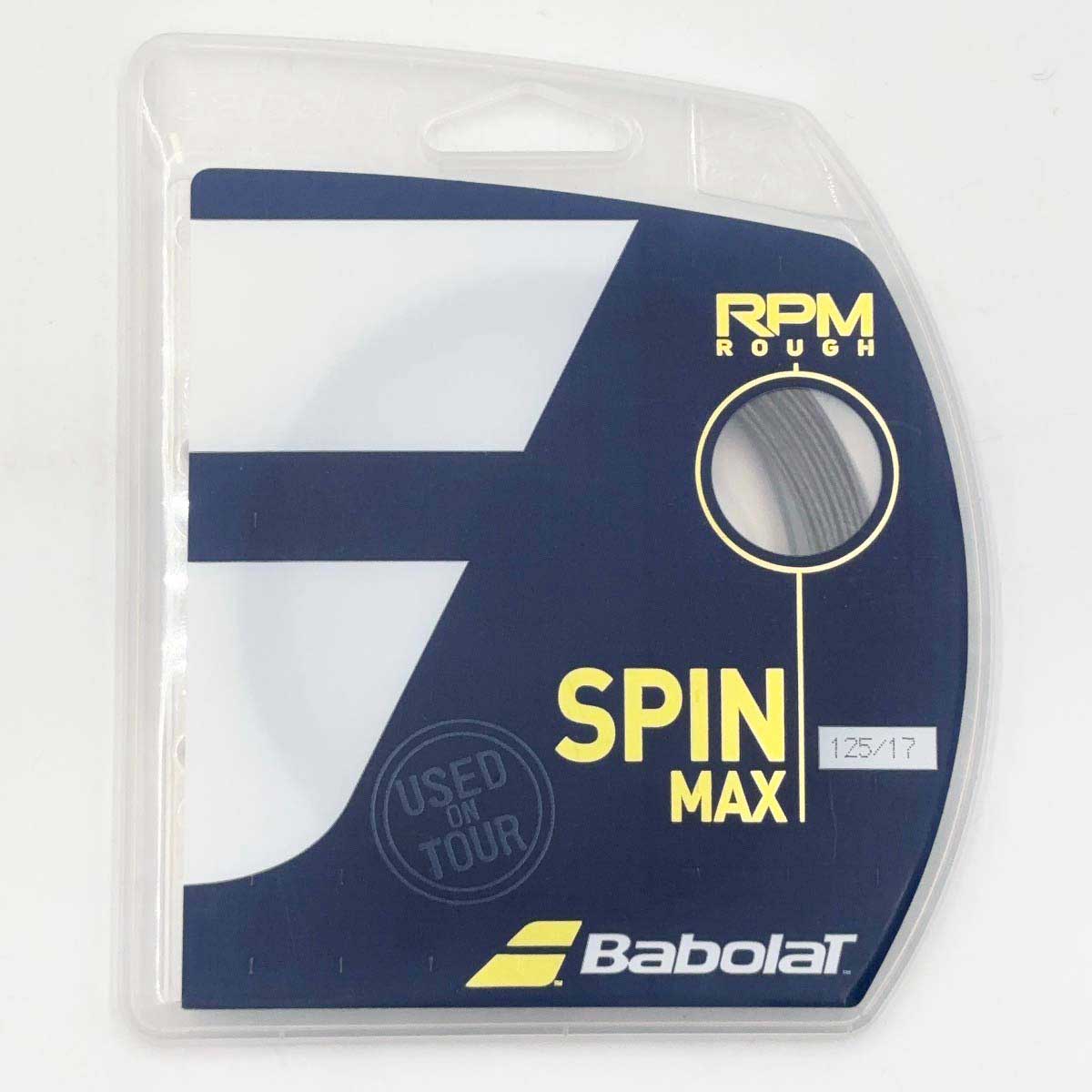 【楽天市場】【中古・未使用品】バボラ Spin Max スピンマックス 125/17 RPM ROUGH 硬式テニスガット ストリング ...