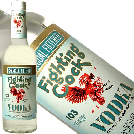 【楽天市場】ファイティングッコック ウォッカ 750ml 51.5度 (Charcoal Filtered Fighting Cock ...