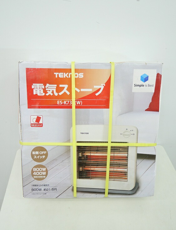 【楽天市場】【未使用品】テクノス製/2023年式/電気ストーブ/ES-K730(W)：激安学生リサイクルショップ