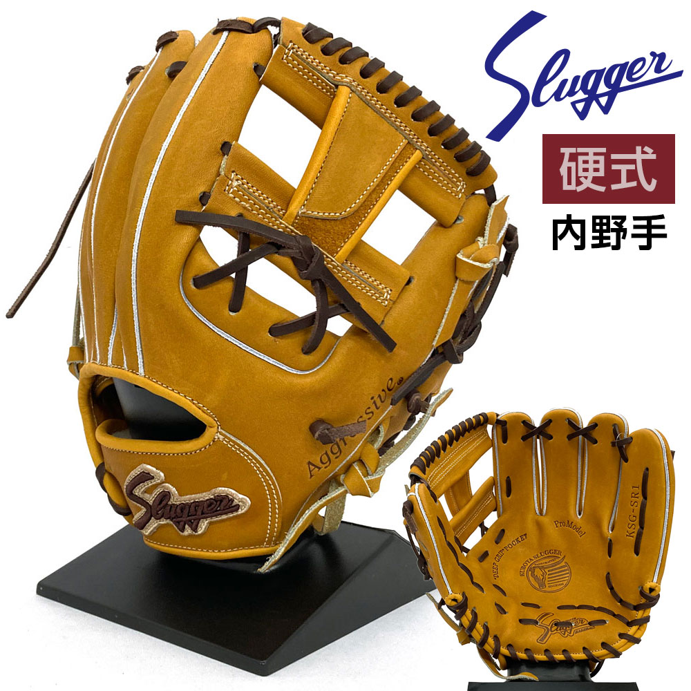 【楽天市場】久保田スラッガー 硬式 グローブ 内野手 野球 KSG-SR1 右投げ用 タン×バーガンディ：カワイスポーツ