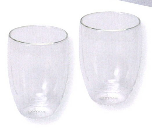 【楽天市場】Pyrex Double wall glass ダブルウォールグラス2個 350ml 2pcs：川上商店