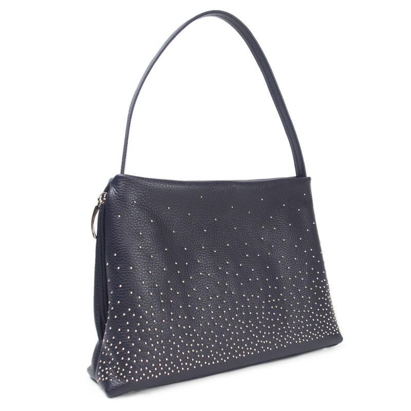 【楽天市場】イタリア製 牛革 本革 レディース ハンドバッグ 肩掛けバッグ 軽量 LANZETTI ランゼッティ Art.3172 ネイビー ...