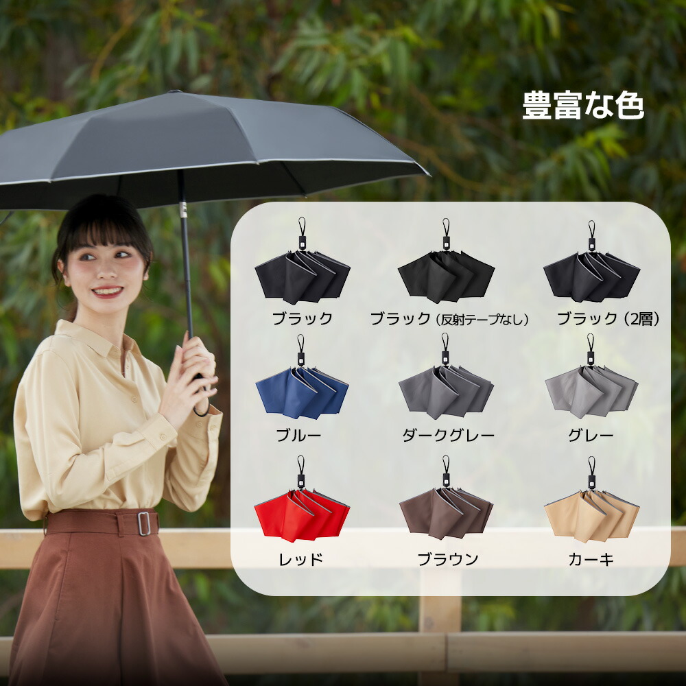 【楽天市場】Konciwa 折りたたみ傘 ワンタッチ 自動開閉 メンズ 260g超軽量 8本骨自動開閉 反射テープデザイン 折り畳み傘 おりたたみ メンズ レディース 折りたたみ傘 撥水速乾 ...