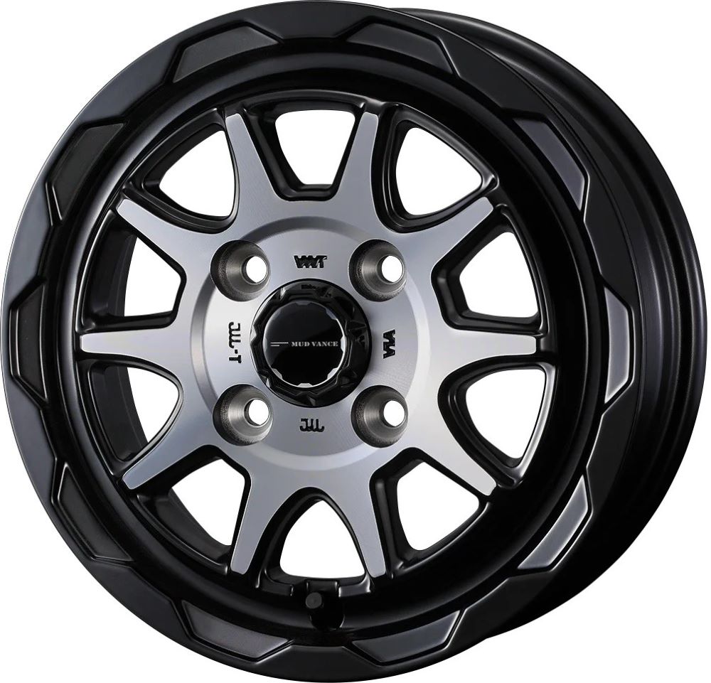 【楽天市場】Weds ADVENTURE MUD VANCE 06 12×4.00B +40 4H / 100 MAT BLACK POLISH (マットブラックポリッシュ) 1本 CODE ...