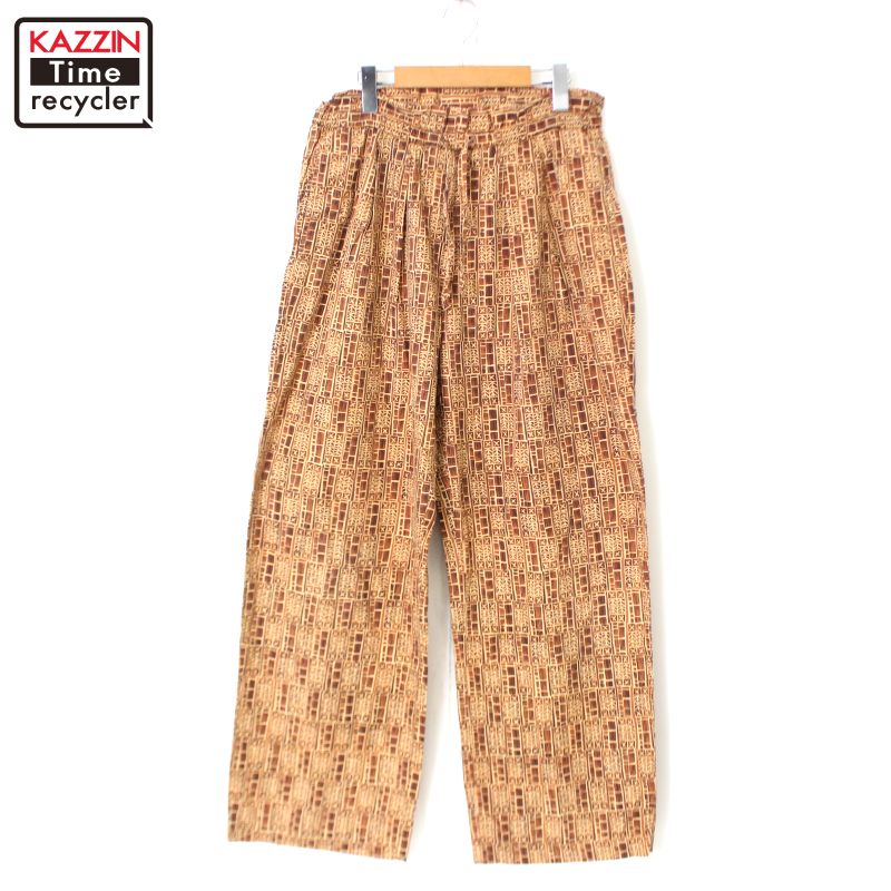 【楽天市場】90s ヴィンテージ ティンバーランド Timberland 総柄 イージーパンツ 古着 ★ メンズ 表記Mサイズ ブラウン ...