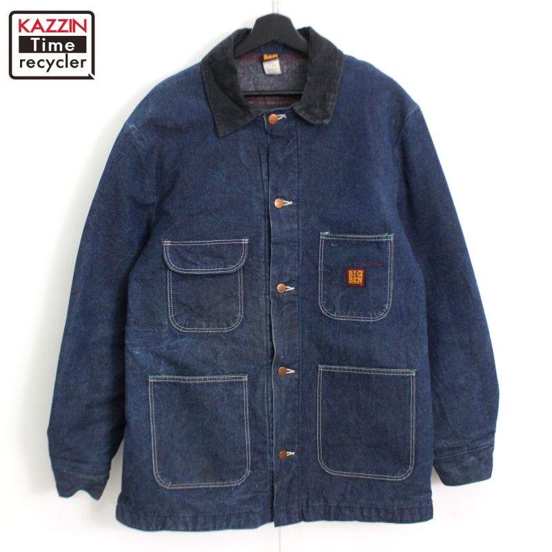 【楽天市場】80s USA製 ヴィンテージ ビッグベン BIGBEN 裏地ブランケット デニム カバーオール 古着 ★ メンズ XLサイズ相当 ...