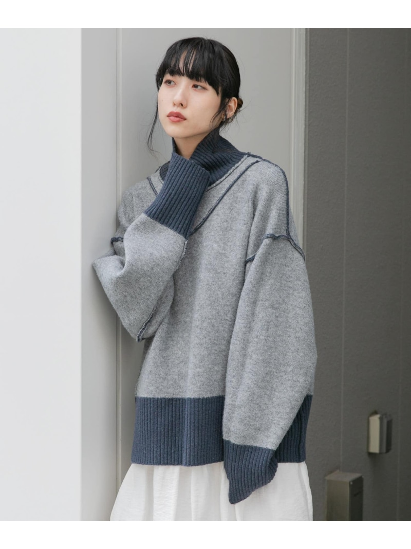 【楽天市場】【SALE／55%OFF】リバーシブルタートルニット KBF ケービーエフ トップス ニット ブルー グリーン【RBA_E】[Rakuten Fashion]：KBF／ケービーエフ