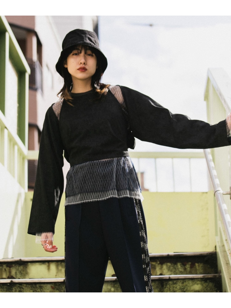 【楽天市場】【SALE／40%OFF】2WAYバックリボンカットソー KBF ケービーエフ トップス カットソー・Tシャツ ブラック ピンク【RBA_E】【送料無料】[Rakuten ...