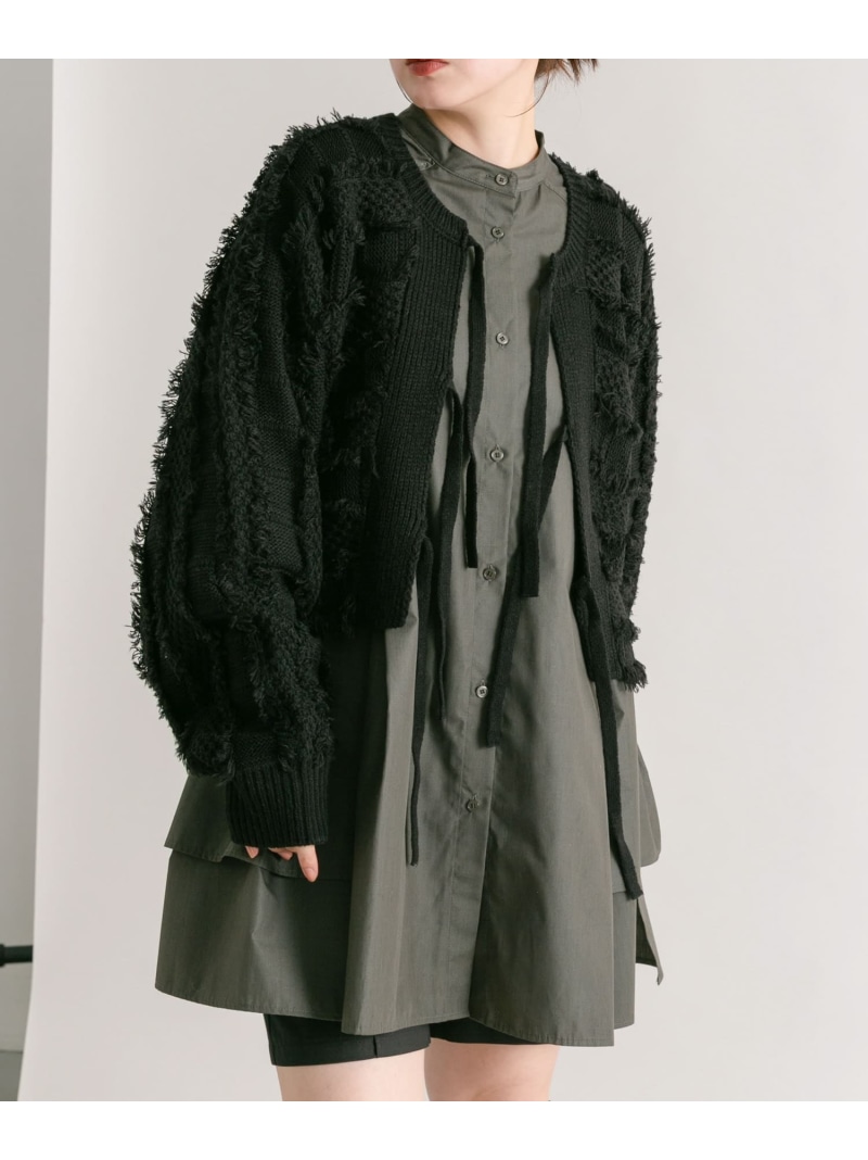 【楽天市場】【SALE／50%OFF】『WEB/一部店舗限定』フリンジリボンカーディガン KBF ケービーエフ トップス カーディガン ホワイト レッド ブラック【RBA_E】【送料無料 ...