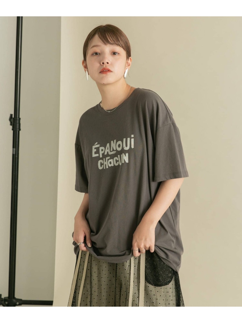 【楽天市場】【SALE／50%OFF】シアープリントBIG TEE KBF ケービーエフ トップス カットソー・Tシャツ ホワイト ベージュ グレー【RBA_E】[Rakuten ...