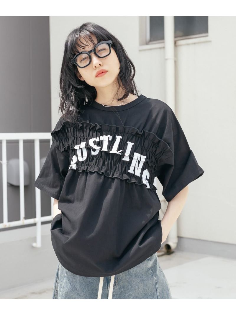 【楽天市場】【SALE／20%OFF】シャーリングリメイクTEE KBF ケービーエフ トップス カットソー・Tシャツ ブラック ブルー ホワイト【RBA_E】【送料無料】[Rakuten ...
