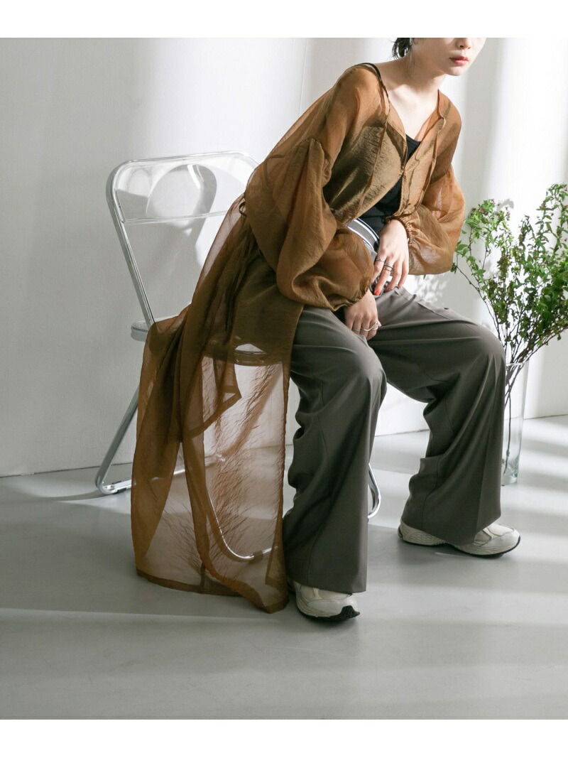 【楽天市場】【SALE／20%OFF】『WEB/一部店舗限定』ボリュームスリーブシアーワンピース KBF ケービーエフ ワンピース・ドレス ワンピース ブラウン イエロー【RBA_E】【送料 ...