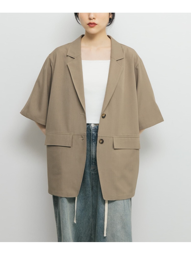 【楽天市場】ハーフスリーブルーズジャケット KBF ケービーエフ ジャケット・アウター テーラードジャケット・ブレザー グレー【送料無料】[Rakuten Fashion]：KBF／ケービーエフ