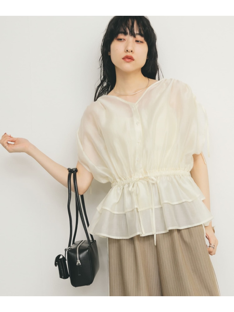 【楽天市場】【予約】ドロストシアートップス KBF ケービーエフ トップス シャツ・ブラウス ネイビー グリーン【先行予約】*【送料無料】[Rakuten Fashion]：KBF／ケービーエフ