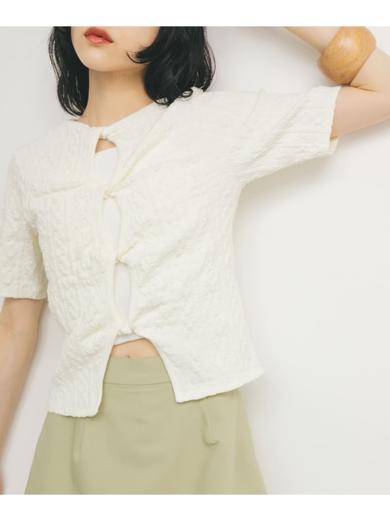 【楽天市場】2WAYケーブルジャカードトップス KBF ケービーエフ トップス カットソー・Tシャツ ブラック グレー ホワイト【送料無料】[Rakuten Fashion]：KBF／ケービーエフ