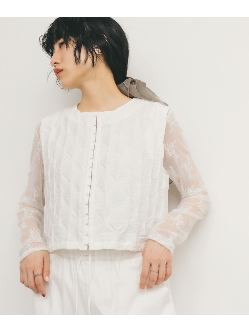 【楽天市場】【SALE／40%OFF】フロントホックベスト KBF ケービーエフ トップス ベスト・ジレ ブラック ホワイト【RBA_E】[Rakuten Fashion]：KBF／ケービーエフ