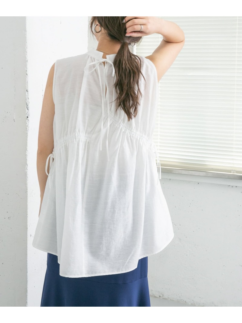 【楽天市場】【SALE／40%OFF】ノースリーブドロストブラウス KBF ケービーエフ トップス シャツ・ブラウス ホワイト グリーン ブラック【RBA_E】【送料無料】[Rakuten ...