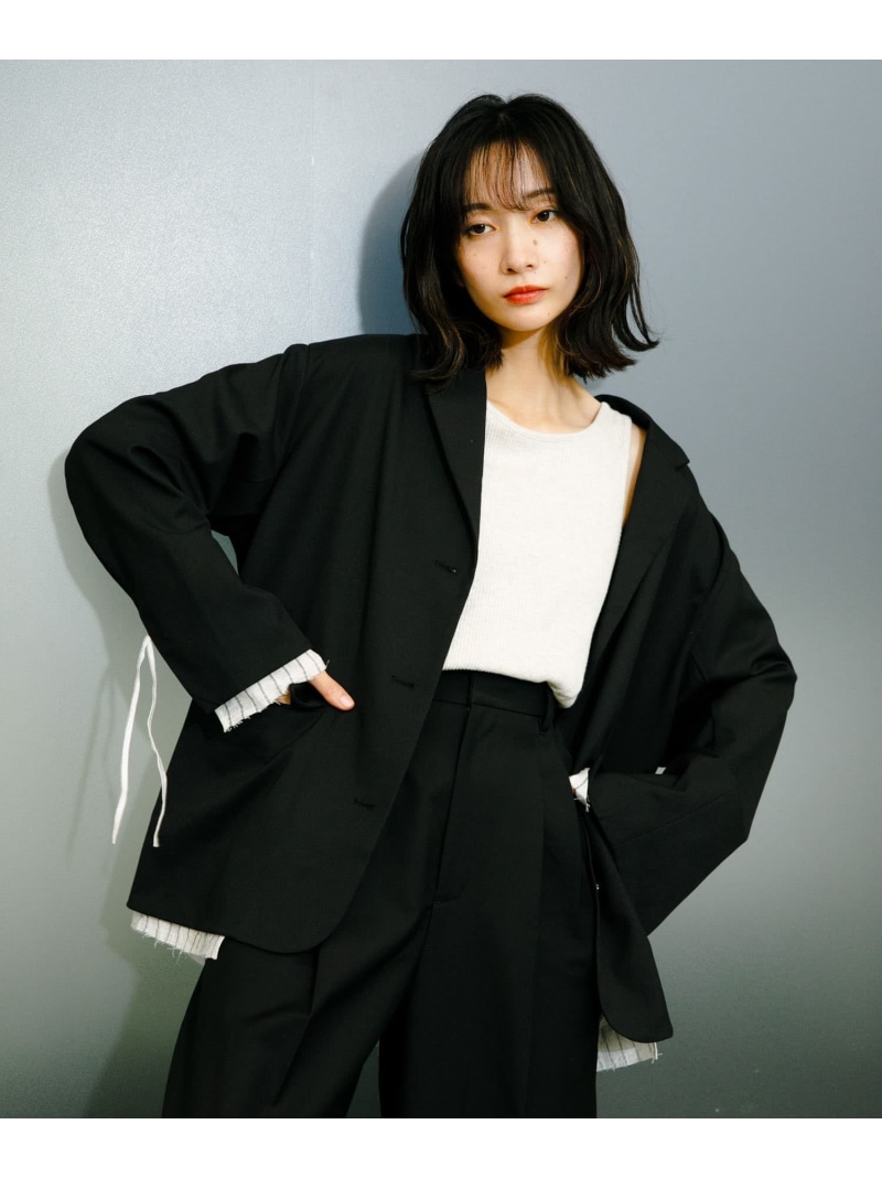 【楽天市場】【SALE／20%OFF】レイヤードデザインジャケット KBF ケービーエフ ジャケット・アウター テーラードジャケット・ブレザー ブラック【RBA_E】【送料無料 ...