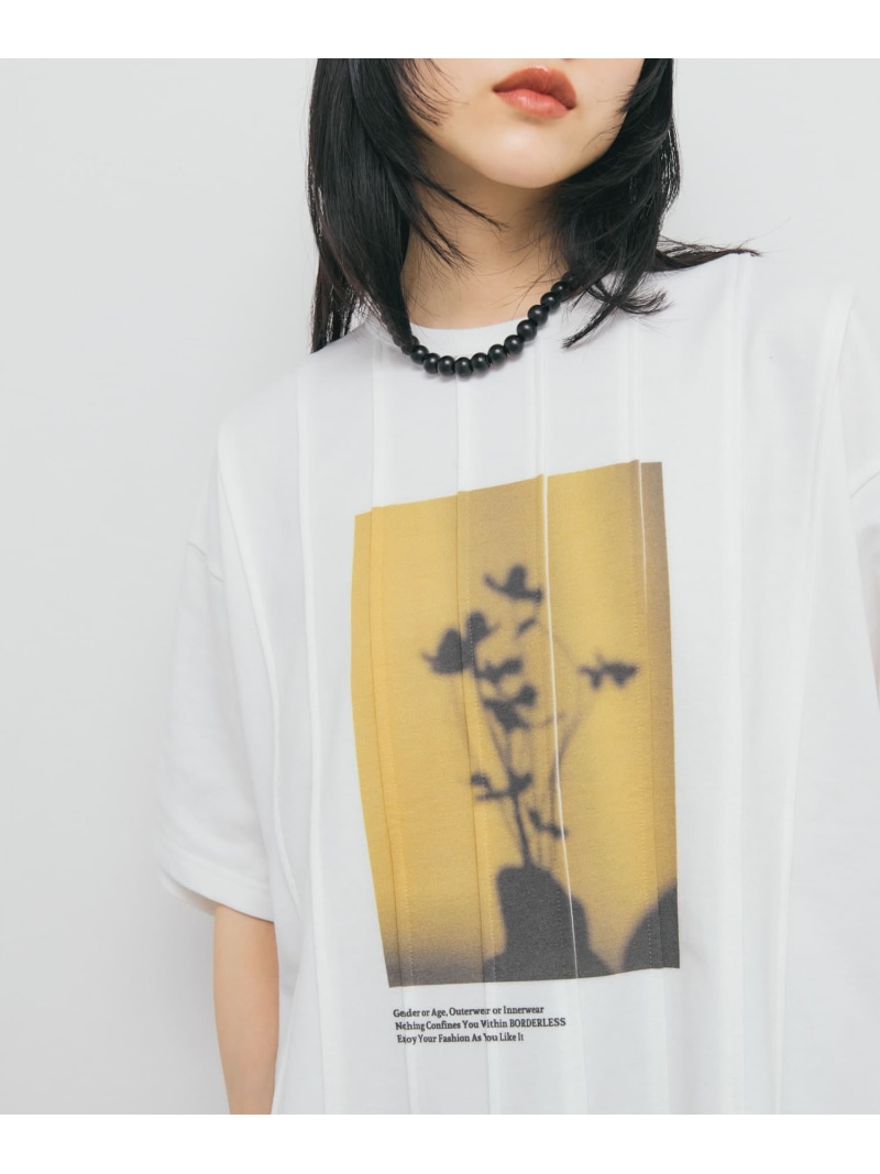 【楽天市場】ピンタックフォトプリントTEE KBF ケービーエフ トップス カットソー・Tシャツ ネイビー ホワイト【送料無料 ...