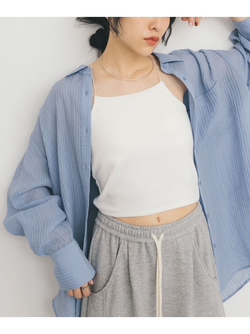 【楽天市場】カップ付きクロップドキャミソール KBF ケービーエフ トップス キャミソール グレー ホワイト[Rakuten Fashion]：KBF／ケービーエフ