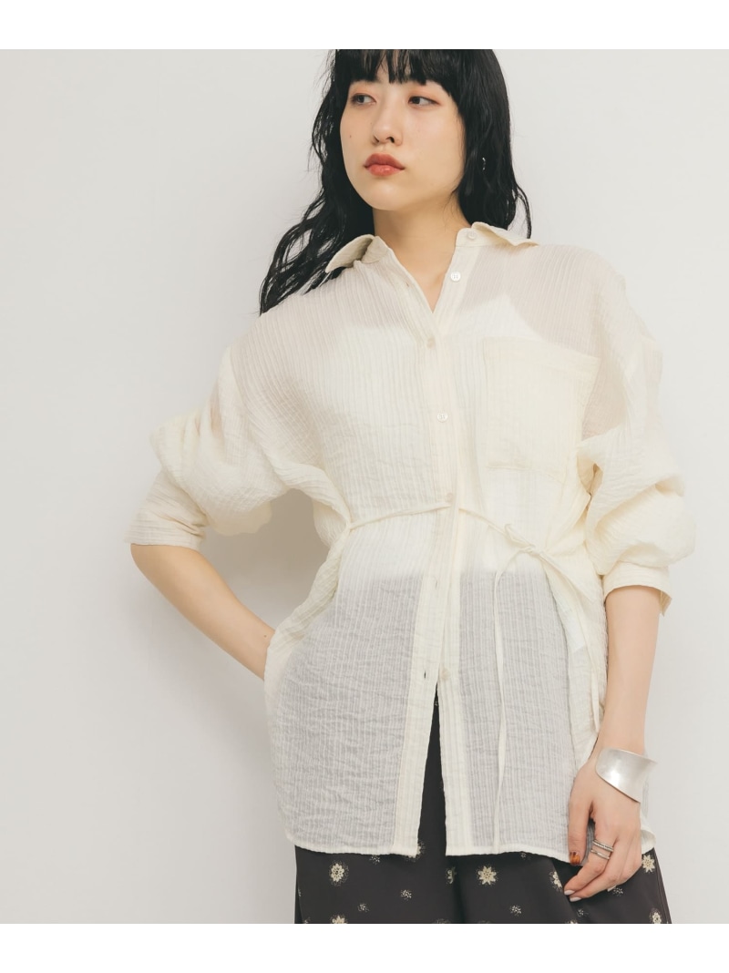 【楽天市場】【SALE／20%OFF】2WAYシアーストライプシャツ KBF ケービーエフ トップス シャツ・ブラウス ホワイト ピンク ブルー【RBA_E】【送料無料】[Rakuten ...