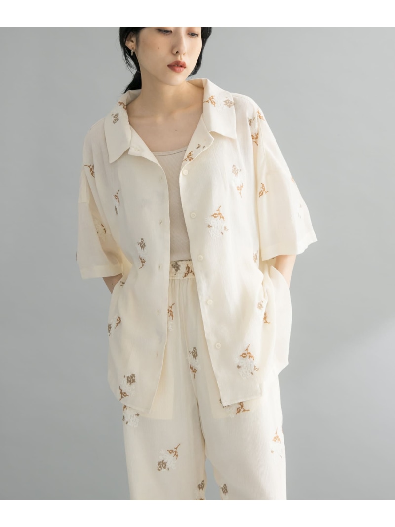 【楽天市場】『WEB限定』エンブロイダリーワイドシャツ KBF ケービーエフ トップス シャツ・ブラウス ネイビー ホワイト【送料無料】[Rakuten Fashion]：KBF／ケービーエフ