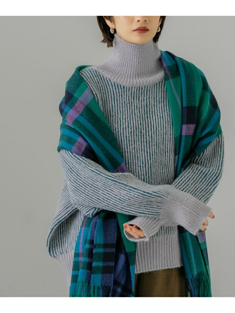 【楽天市場】【SALE／30%OFF】『WEB/一部店舗限定』リブ配色ハイネックニット KBF ケービーエフ トップス ニット グレー ブラウン グリーン【RBA_E】【送料無料 ...