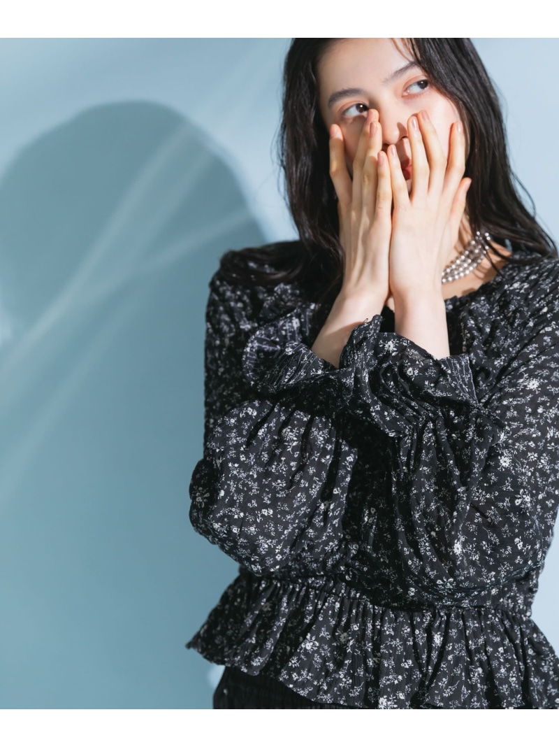 【楽天市場】【SALE／20%OFF】フラワープリントビスチェブラウス KBF ケービーエフ トップス シャツ・ブラウス ホワイト ブラック【RBA_E】【送料無料】[Rakuten ...