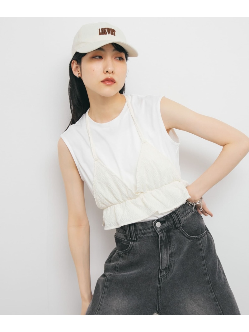 【楽天市場】【SALE／10%OFF】ビスチェドッキングトップス KBF ケービーエフ トップス カットソー・Tシャツ ホワイト【RBA_E】【送料無料】[Rakuten Fashion ...