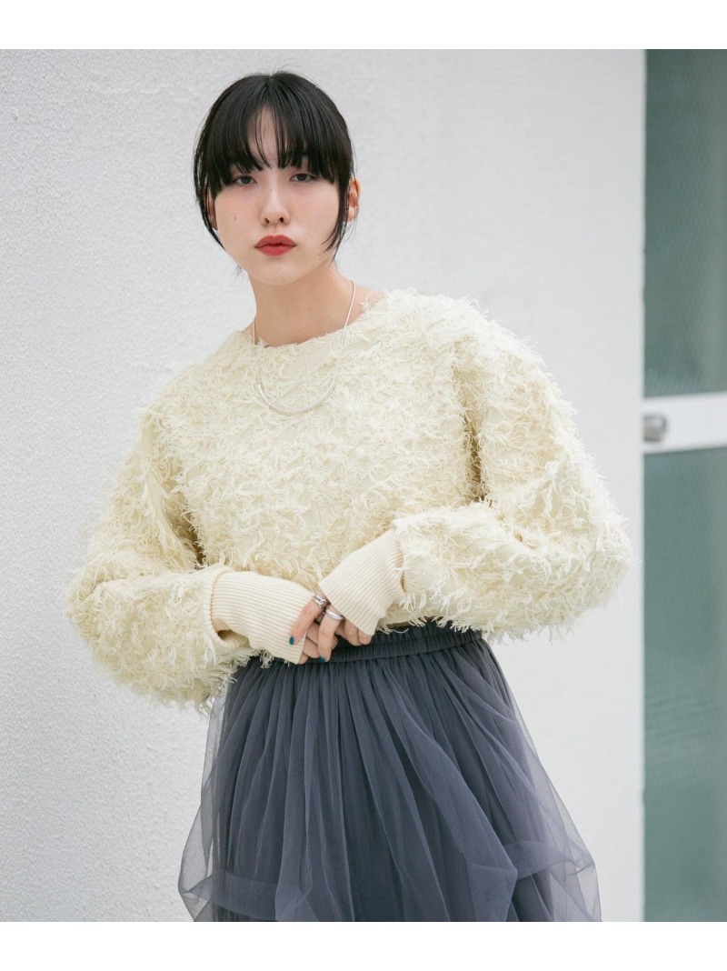 【楽天市場】【SALE／20%OFF】2WAYフリンジカーディガン KBF ケービーエフ トップス カーディガン ブルー ホワイト ブラック ...