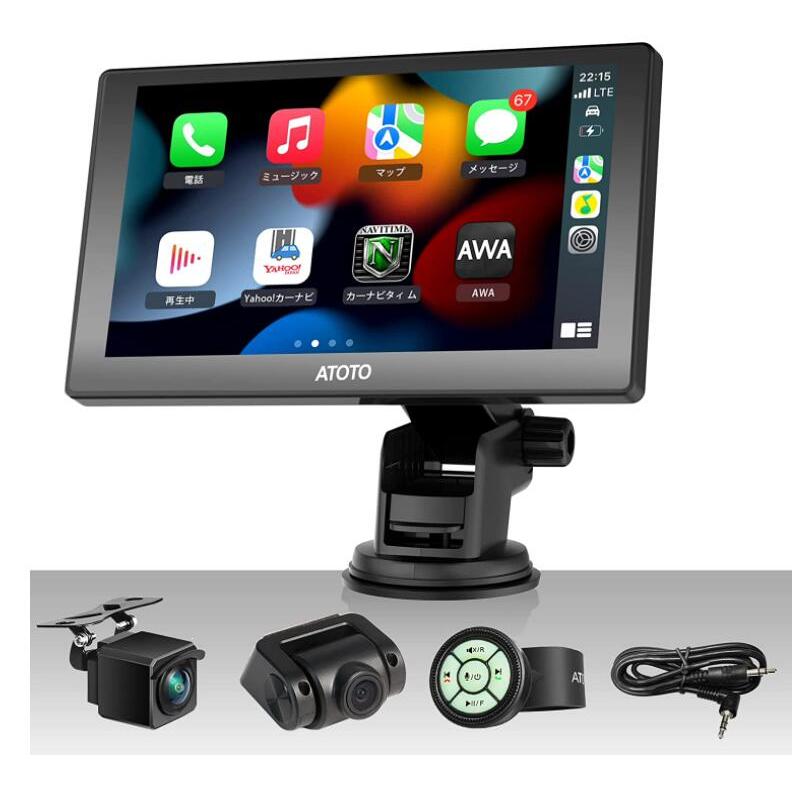 【楽天市場】ATOTO P8 1080P ドライブレコーダー本体 ダッシュカムとリア DVR カム入力、ワイヤレスCarplay＆ワイヤレス ...