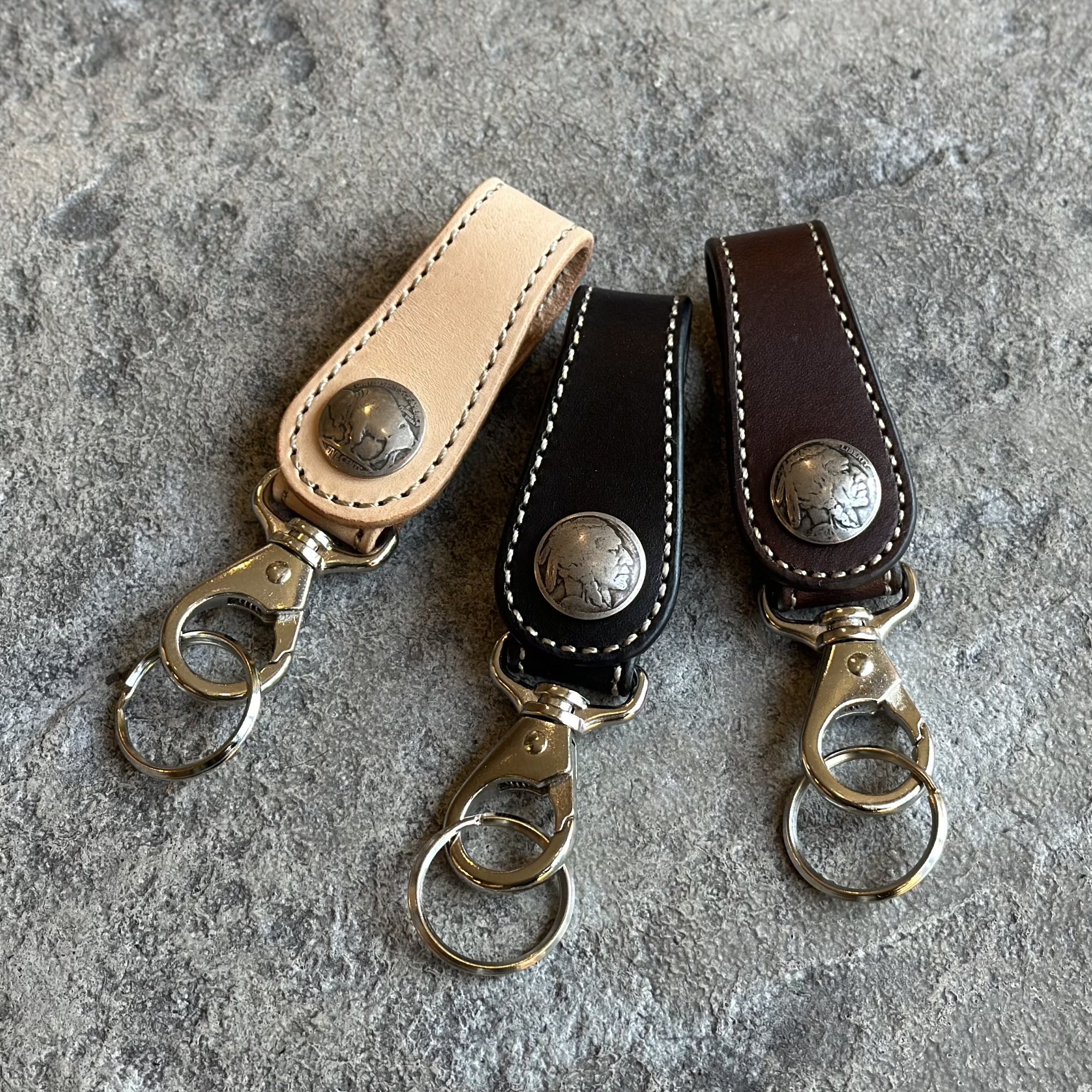 【楽天市場】【公式】KC,s ケーシーズ KCs ケイシイズ キーリング 5セント カウハイド：KC.s Trading Post