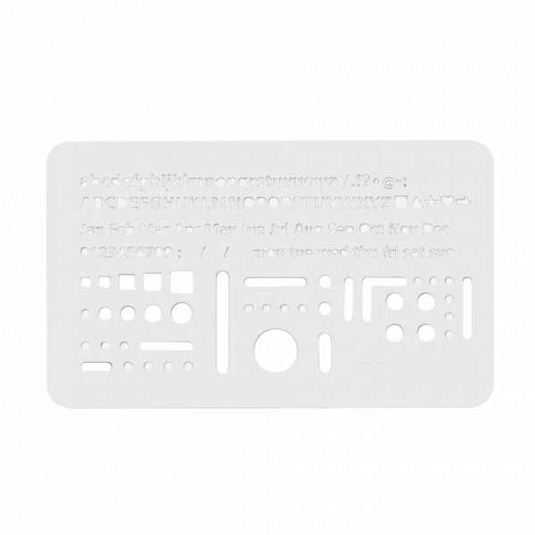 【楽天市場】TECHNICAL ERASER PLATE 字消し版+テンプレート+定規 【ホワイト】：文具・文房具のKDM 楽天市場支店