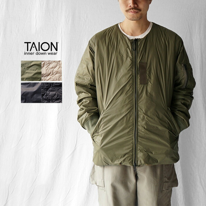 【楽天市場】TAION タイオン インナーダウン 軽量 JAPAN SPECIAL REVERSIBLE MA-1 DOWN JACKET ジャパンスペシャル リバーシブル MA-1 ダウン ...