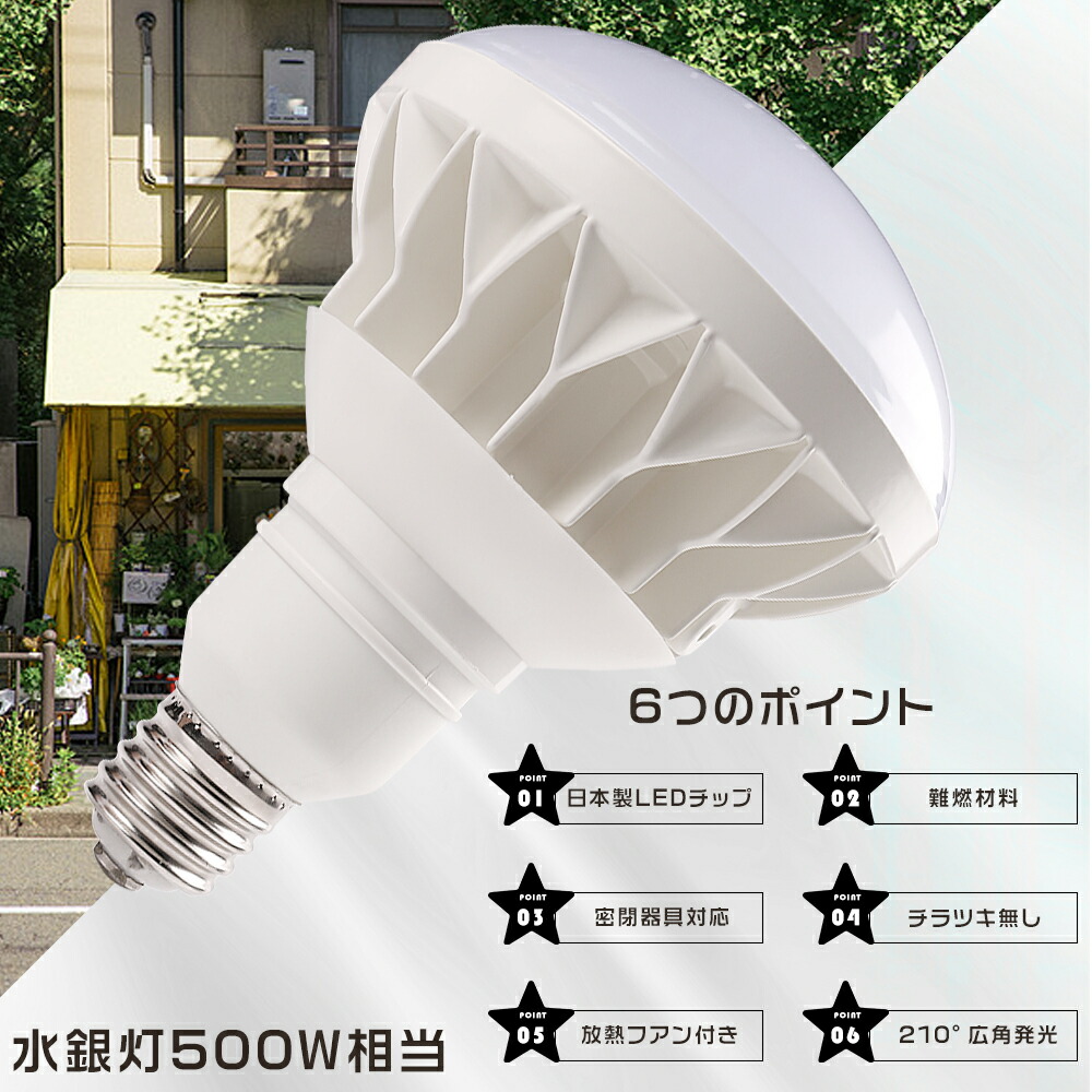【楽天市場】PAR56 LED E39 昼光色6000K LED電球 E39 LEDビームランプ LEDバラストレス水銀灯 スポットLED照明 ...