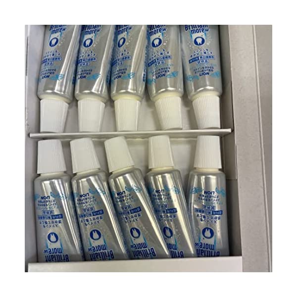 【楽天市場】【対象商品PT10倍開催中】 ライオン DENT. ブリリアントモア ダブル ナチュラルペパーミント 20g 10本入 お試し品 サンプル 医薬部外品 【送料無料】【最安値挑戦中 ...