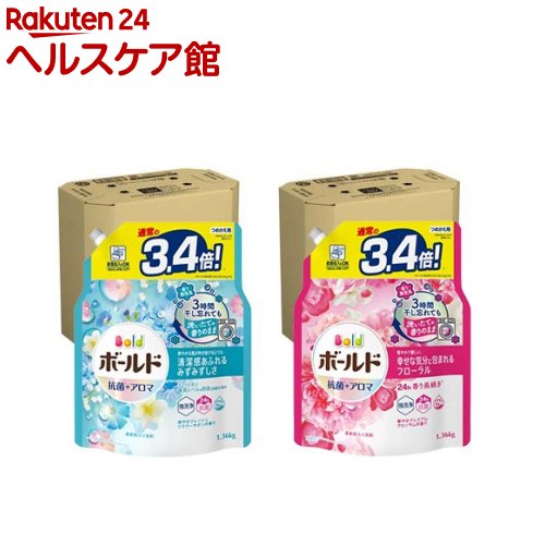 【楽天市場】【1種類を選べる】ボールド 洗濯洗剤 液体 詰め替え 超ジャンボ(1360g×6袋セット)【ボールド 液体】[洗剤 洗濯 ボールド ...
