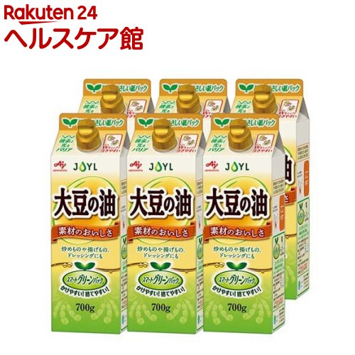 【楽天市場】JOYL 大豆の油 紙パック(700g*6本セット)【味の素 J-オイルミルズ】[食用油 サラダ油 大豆油 植物油 紙容器 ...