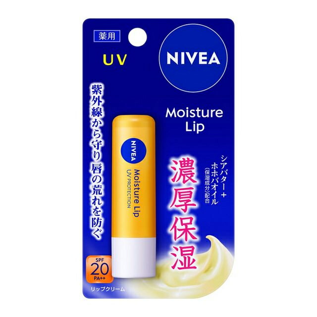 【楽天市場】【ゆうパケット配送対象】[花王]ニベア モイスチャーリップ UV 3.9g 薬用リップクリーム[医薬部外品](NIVEA リップ ...