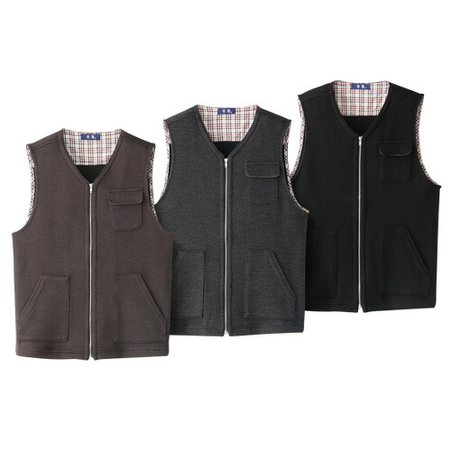 楽天市場】ベスト 前開き メンズ シニア 秋冬 日本製 亀田縞 キルト