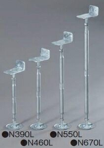 【楽天市場】フクビ 鋼製束（Lタイプ） N460L（300～465mm） NKT460L【1本単位】：ケンチクボーイ