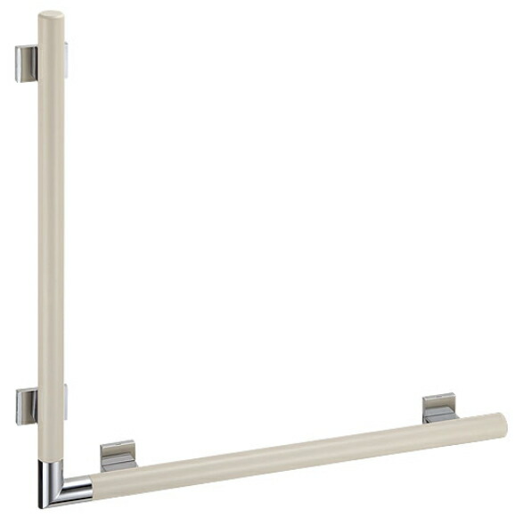 【楽天市場】KAWAJUN（カワジュン） 手すり（L型） KH-28-SC（クローム+ホワイト）【※メーカー取寄の諸経費が送料に含まれております】：ケンチクボーイ