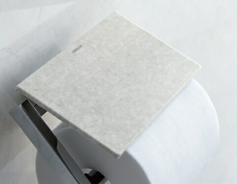 【楽天市場】KAWAJUN（カワジュン） ペーパーホルダー SE-333-N093（サテンニッケル+サンドマーブル）【※メーカー取寄の諸経費が送料に含まれております】：ケンチクボーイ