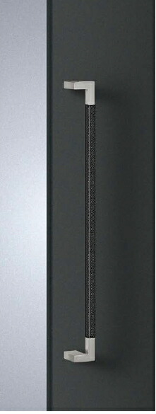 【楽天市場】UNION（ユニオン） ドアハンドル カーボン ブラック＋ステンレス ヘアライン T1139-19-991【内外/1組】：ケンチクボーイ