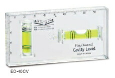 【楽天市場】EBISU エビス キャビティレベル 12×50×100mm ED-10CV 本体カラー：透明 気泡管カラー：グリーン：ケンチクボーイ