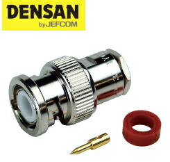 【楽天市場】DENSAN（デンサン/ジェフコム） BNC型ストレートプラグ 2個入 LBNC-3DS：ケンチクボーイ