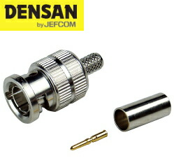 【楽天市場】DENSAN（デンサン/ジェフコム） BNC型ストレートプラグ 2個入 LBNC-3F-3G：ケンチクボーイ