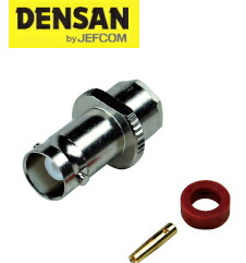 【楽天市場】DENSAN（デンサン/ジェフコム） BNC型ジャック 2個入 LBNC-J3DS：ケンチクボーイ