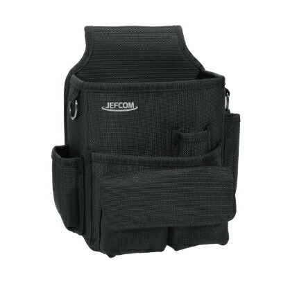 【楽天市場】DENSAN（デンサン/ジェフコム） スムーズハイポーチ NDS-862MF-KKK[フタ付ポケット2個+内ポケット・スムーズポケット8カ所]：ケンチクボーイ