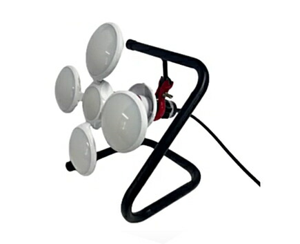 【楽天市場】FUJIMAC/フジマック 屋内用 スタンド付き LEDパワーランプ 40W PWL-40FLS [口金:E-26/昼光色 6500K/4800ルーメン/連結コンセント付]：ケンチクボーイ